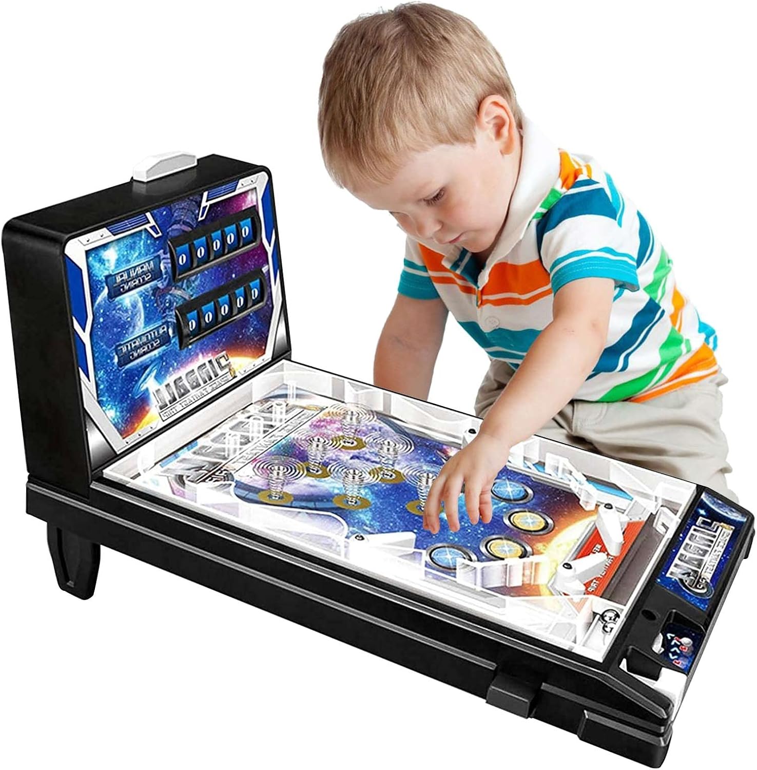 Amazon.com: LUDITA Desktop Mini Kids Pinball Machine Parent-Child ...