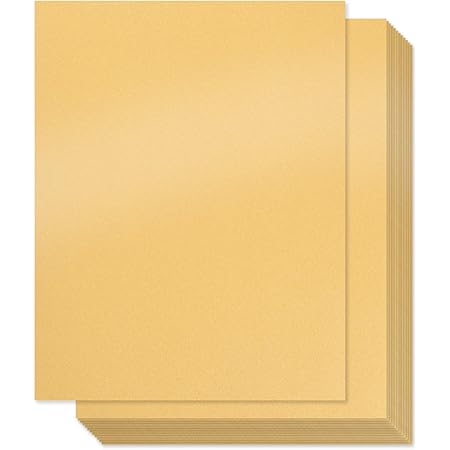 Amazon.com : Cardstock Paper for Card Making, Metallic Gold (8.5 x 11 ...