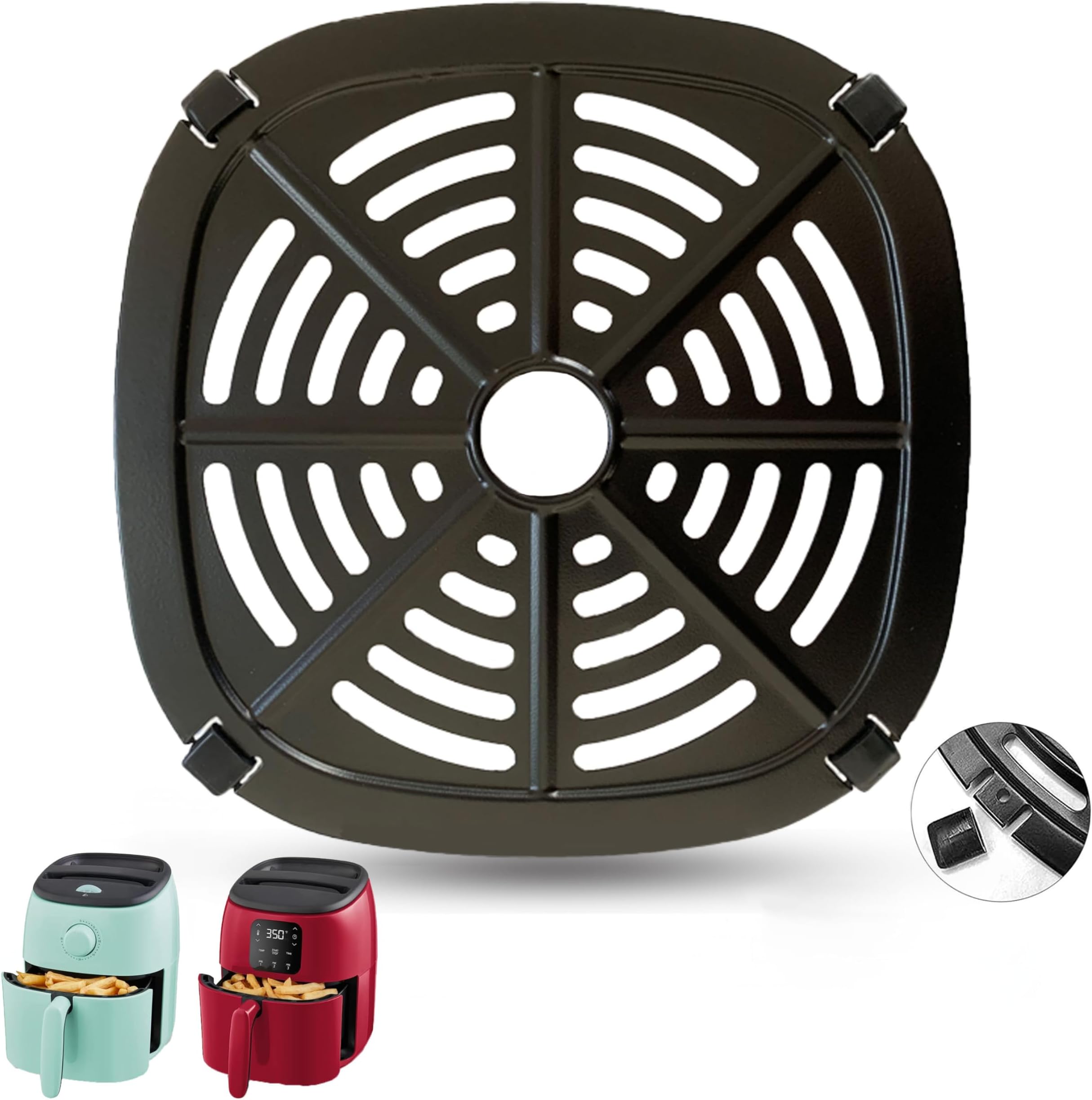 Amazon.com: Nvkwca Air Fryer Rack for 2.6QT DASH Tasti-Crisp Electric ...