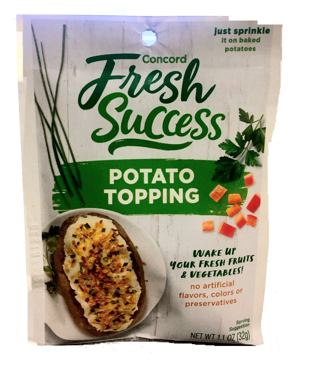 Amazon.com : Concord Foods, Potato Topping, Original, 1.1oz Packet ...