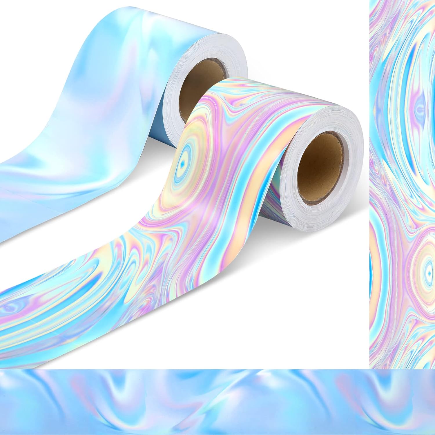 Amazon.com : Perkoop 2 Roll Iridescent Bulletin Board Borders Classroom ...