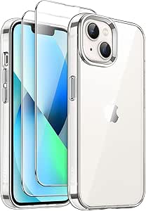 Amazon.com: JETech 3 in 1 Case for iPhone 13 Mini 5.4-Inch with 2 Pack ...