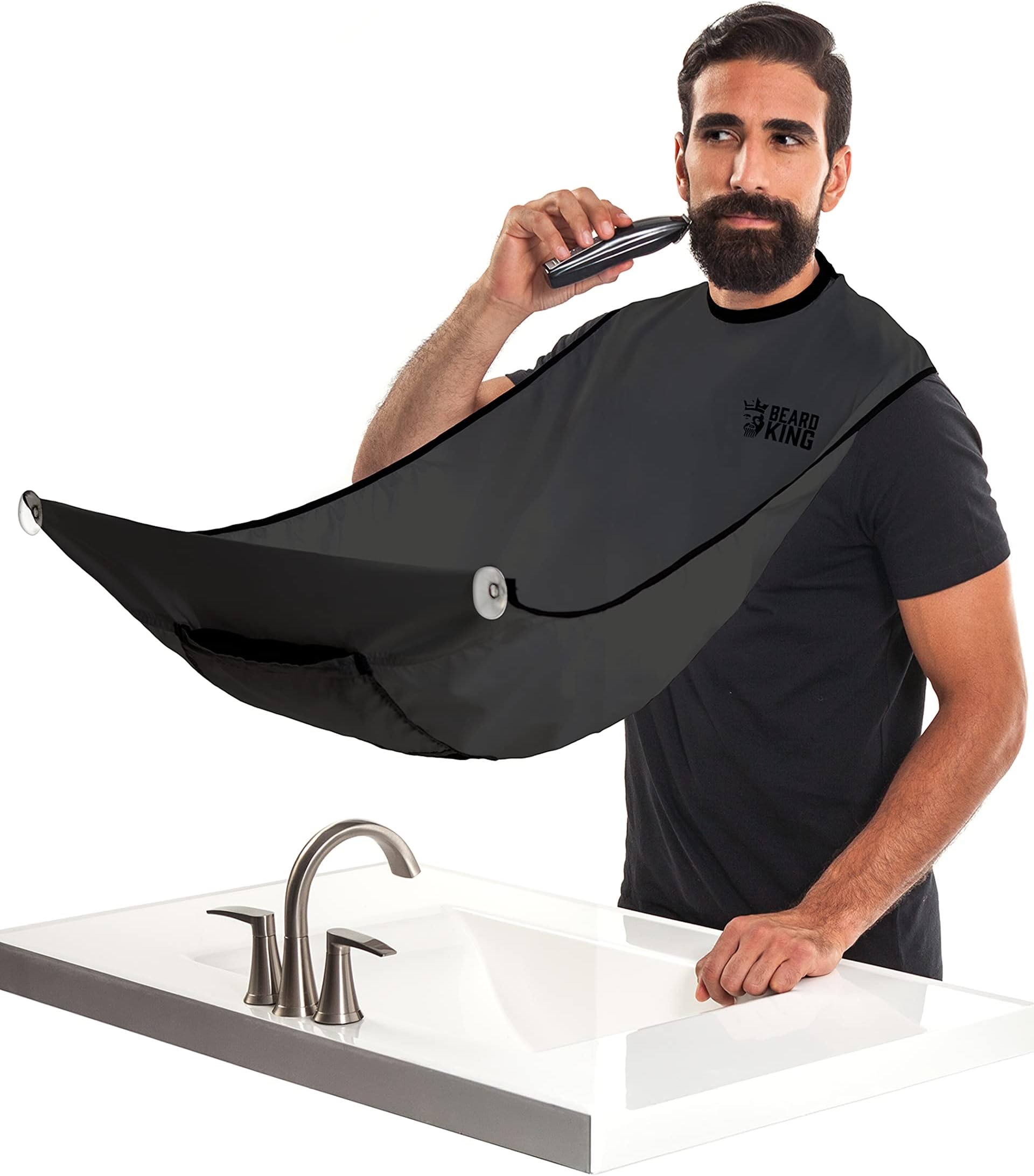 Amazon.com: BEARD KING Beard Bib Apron - Shaving Set for Dad - As Seen ...