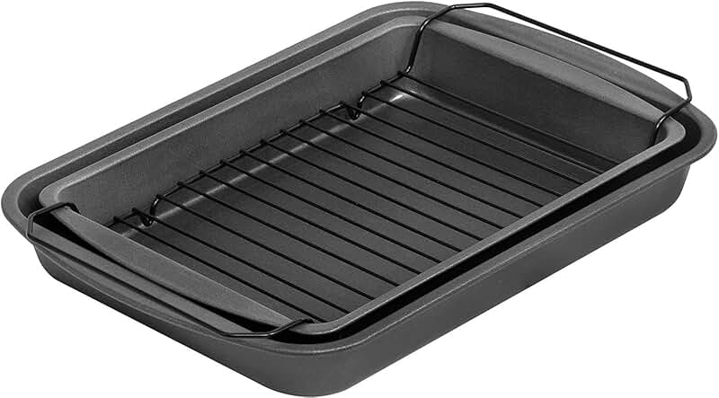 Amazon.com: shallow roasting pan with rack
