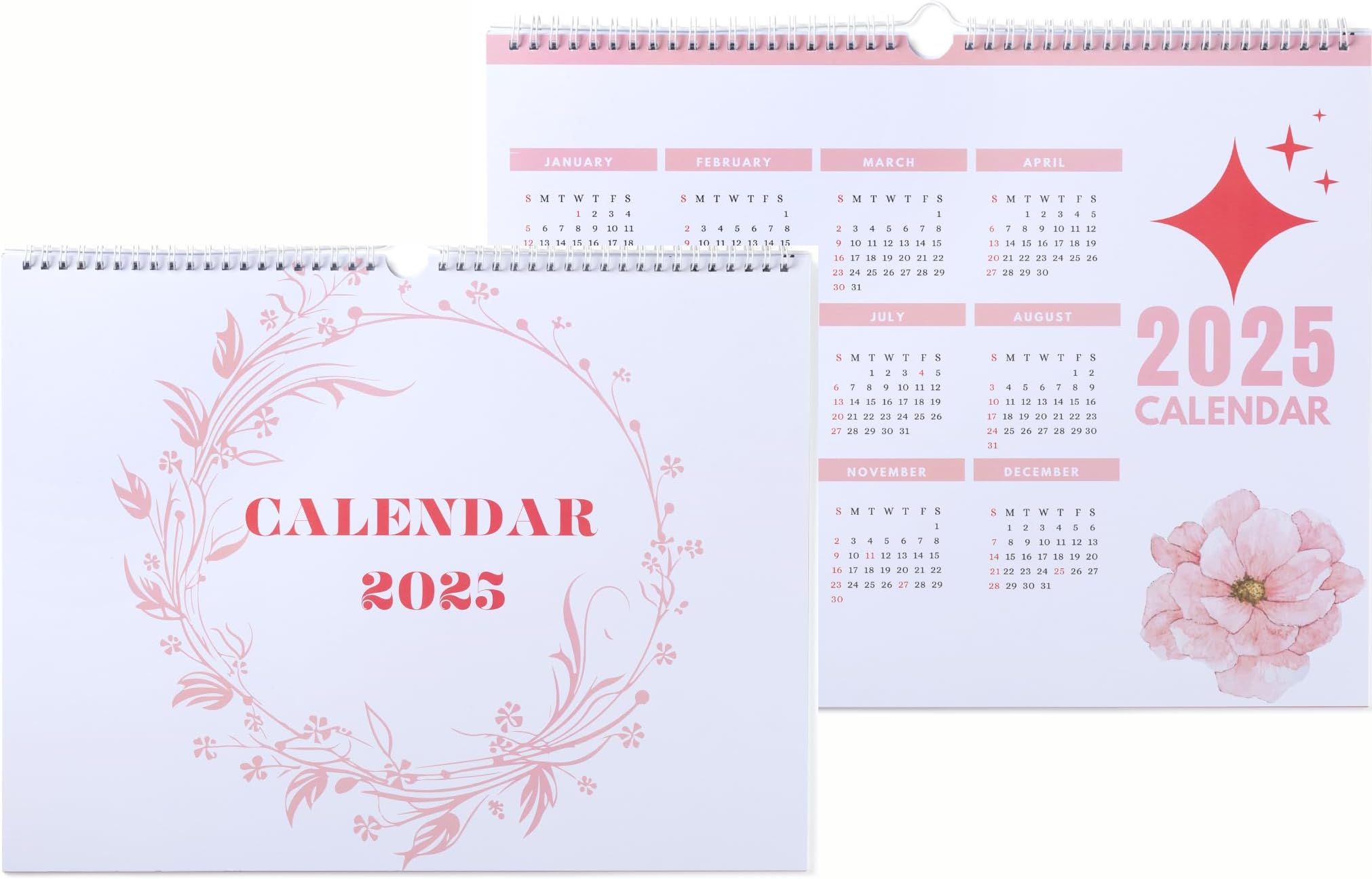 Amazon.com : 2025 monthly wall calendar - 12 months hanging calendar ...
