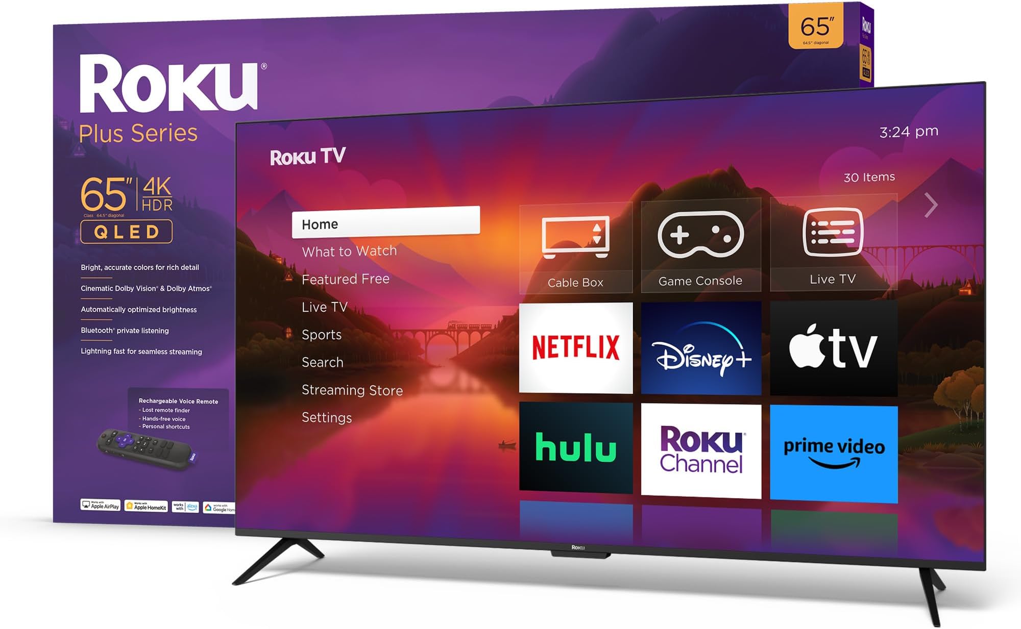 Amazon.com: TCL 65" Class 6-Series 4K UHD QLED Dolby Vision HDR Roku ...