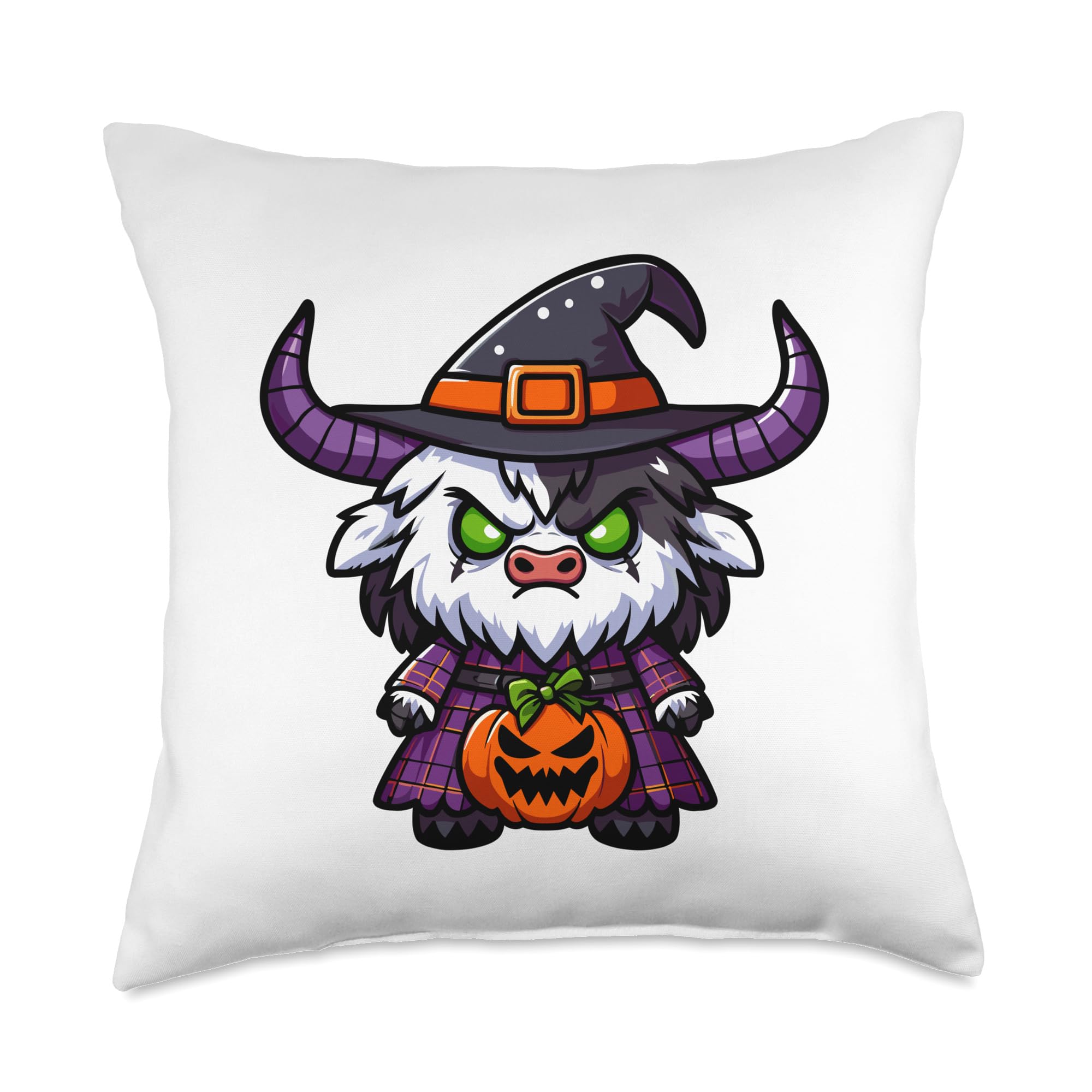 Amazon.com: Scary Halloween Yak Witch Hat Costume Spooky Season Throw ...