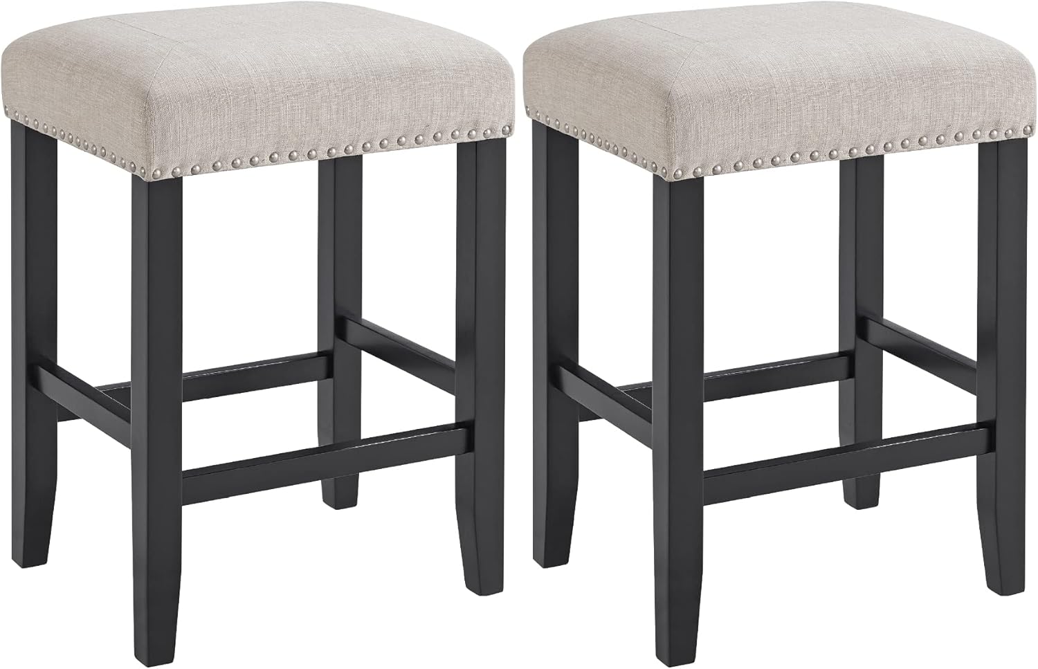 Amazon.com: SSH Modern Minimalist Style Counter Height Bar Stools Set ...