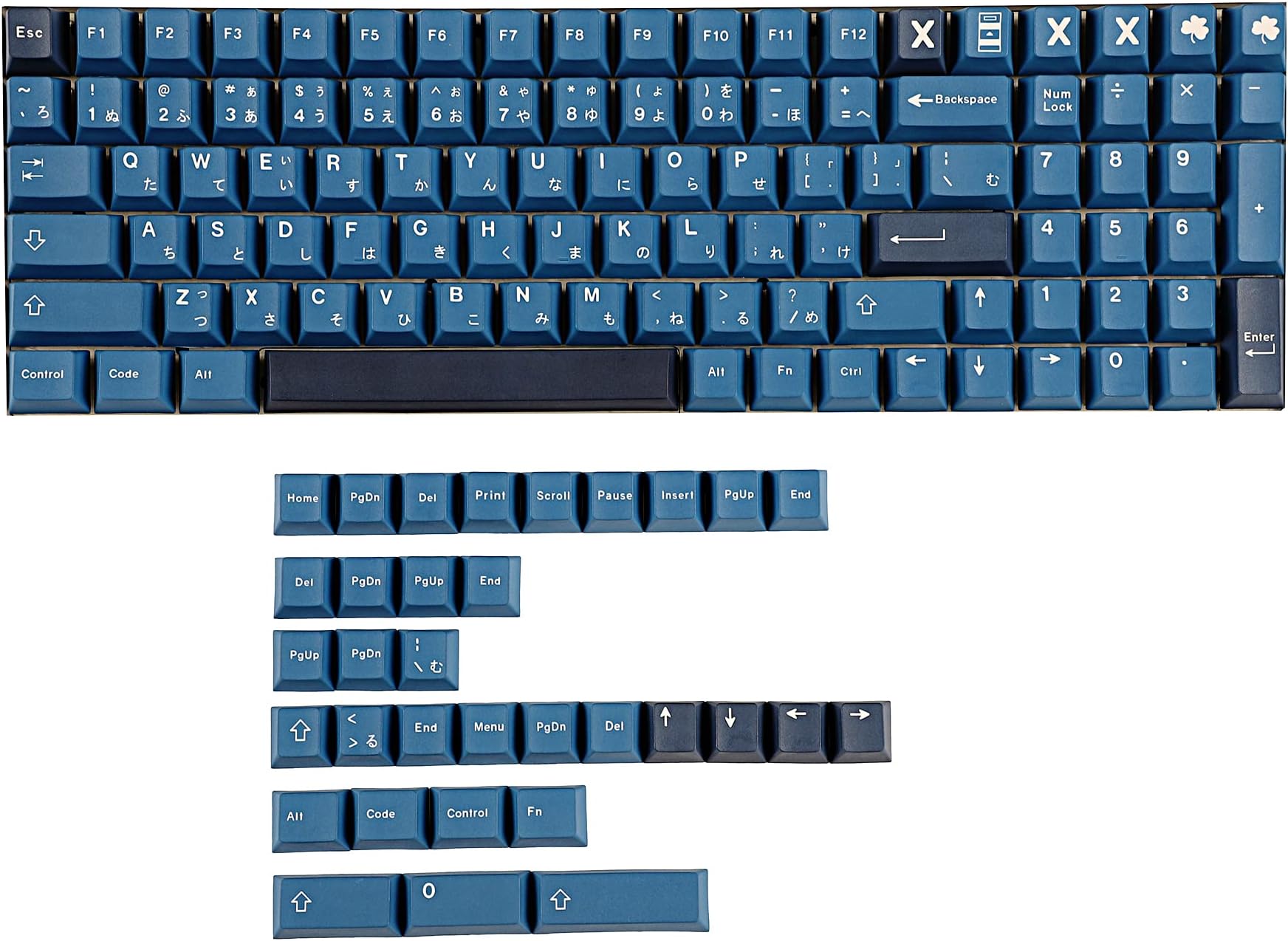 Amazon.com: 136 Key Striker Cherry Profile Five Side Dye Sub Keycaps ...