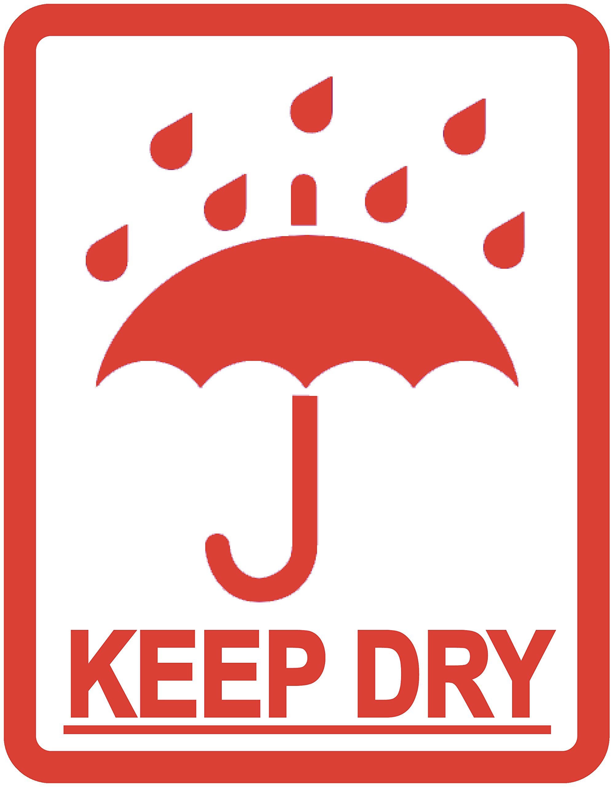 Pack of 100 'Keep Dry' Packing Stickers/Sticky Labels - Other ...