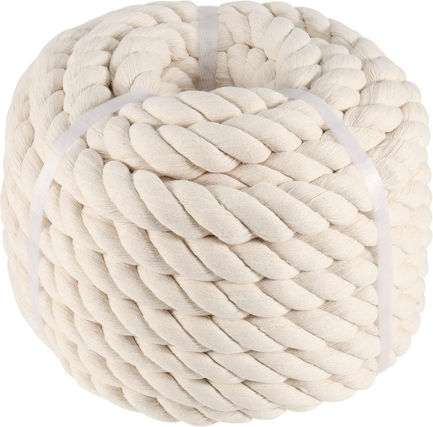Amazon.com: LEXININ 65 Feet x 1 Inch Macrame Cotton Rope, 25mm Beige ...