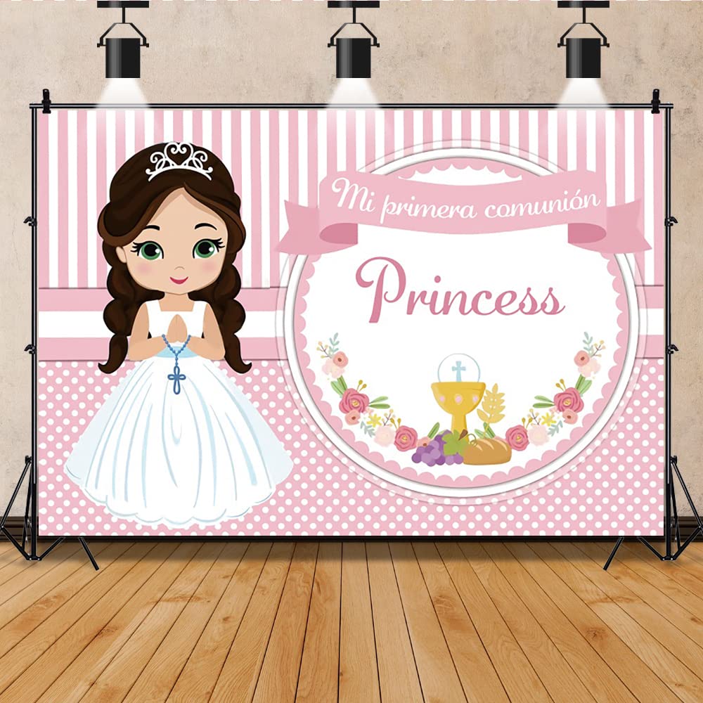 Princess Girl Baptism Backgrounds Round Angel Baby For Photography