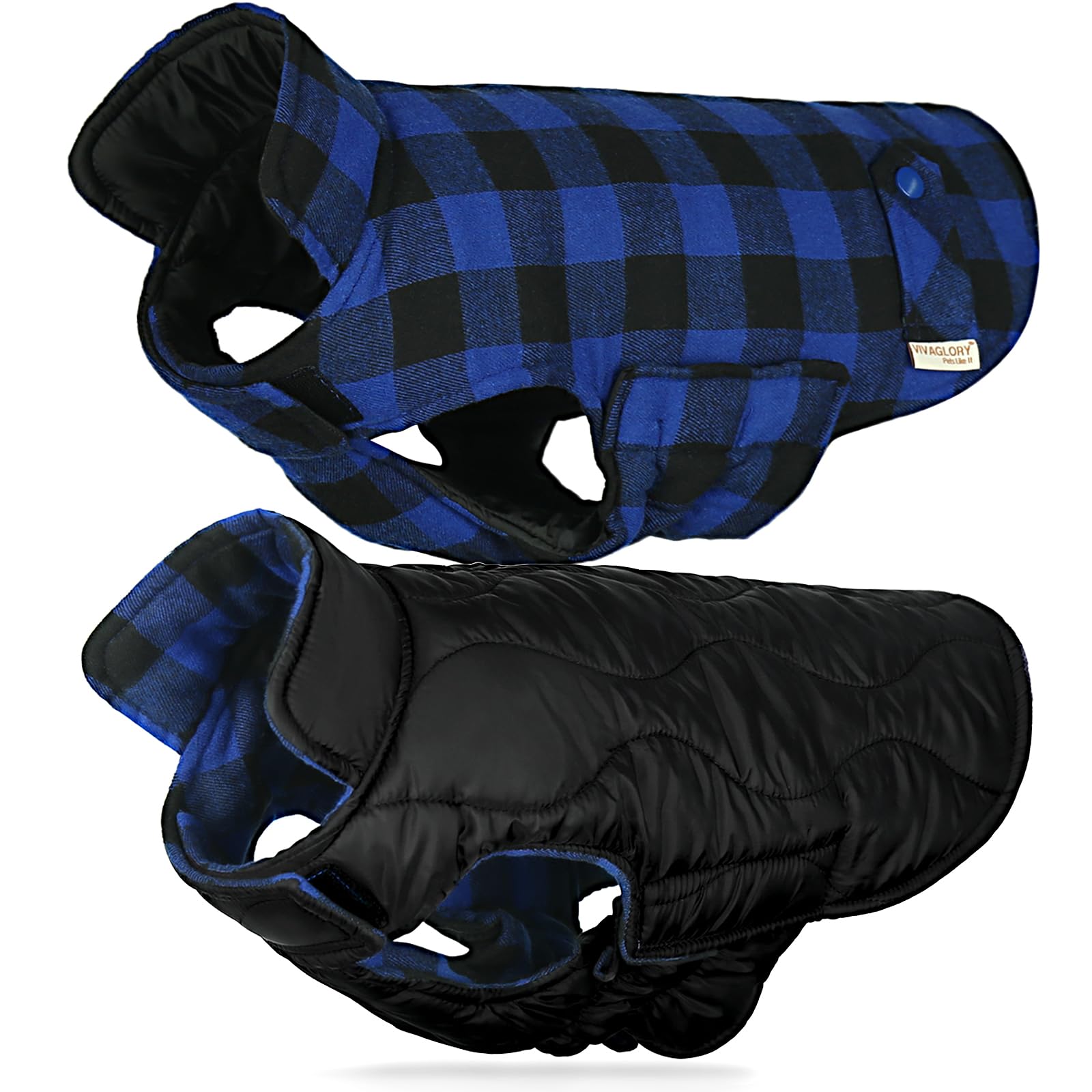 Amazon.com : VIVAGLORY SoftJoy Dog Winter Coat Dog Coat British Style ...