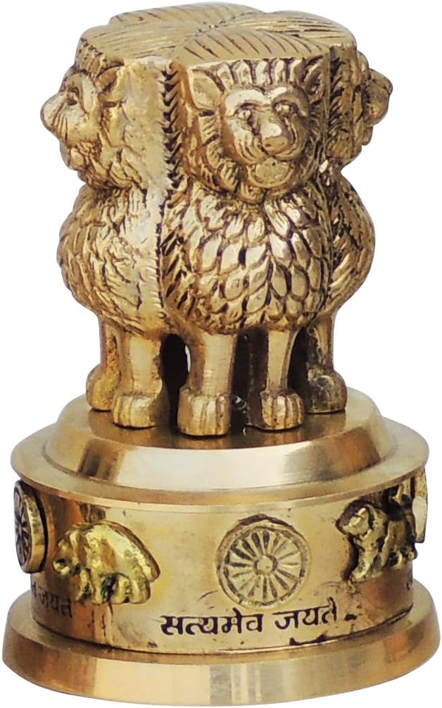 Amazon.com: Brass Gift Center Ashok Lath Showpiece - 10 cm (Brass ...