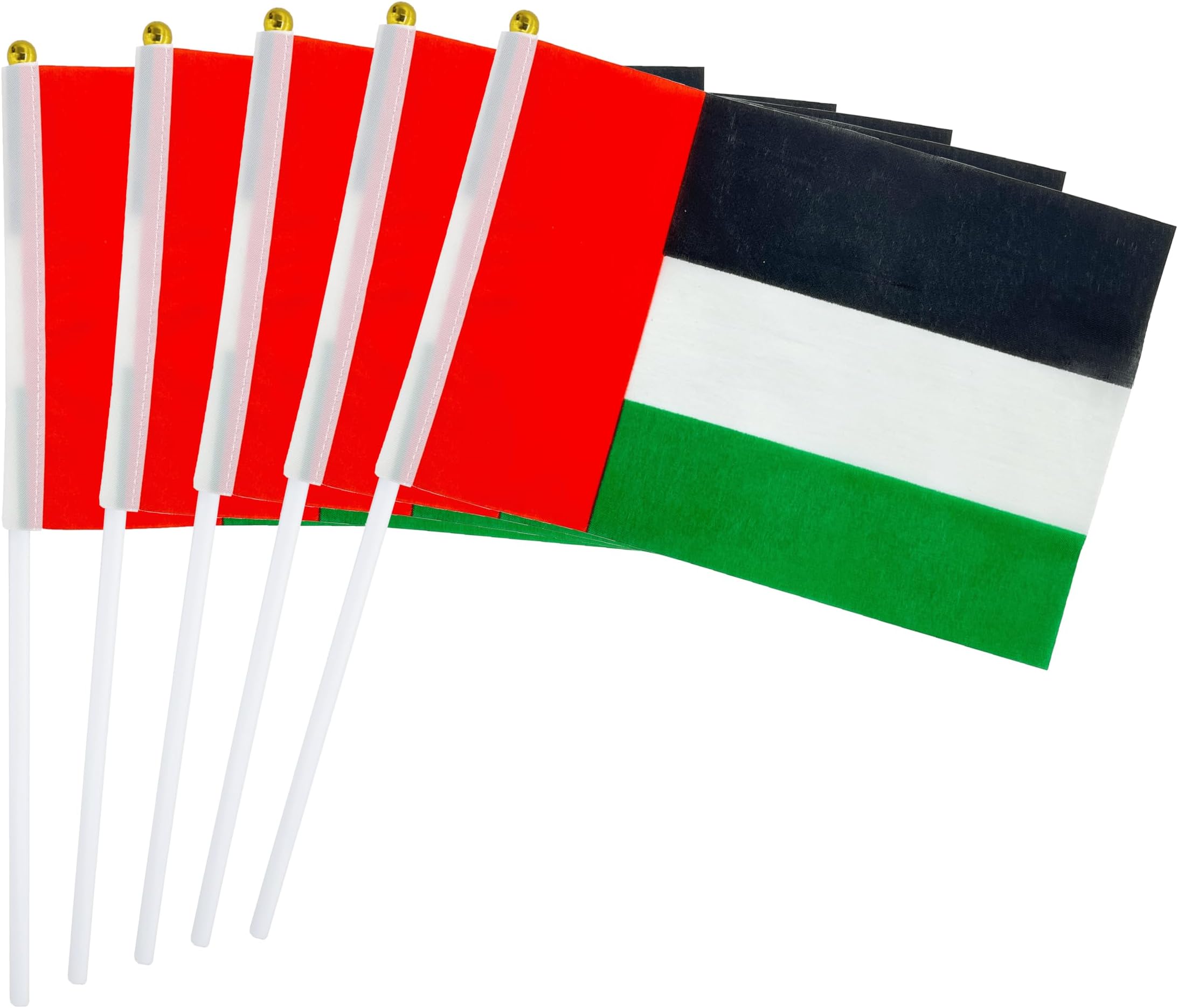 Amazon.com: 25 Pack Hand Held Small Mini Flag UAE Emirati Flag Stick ...