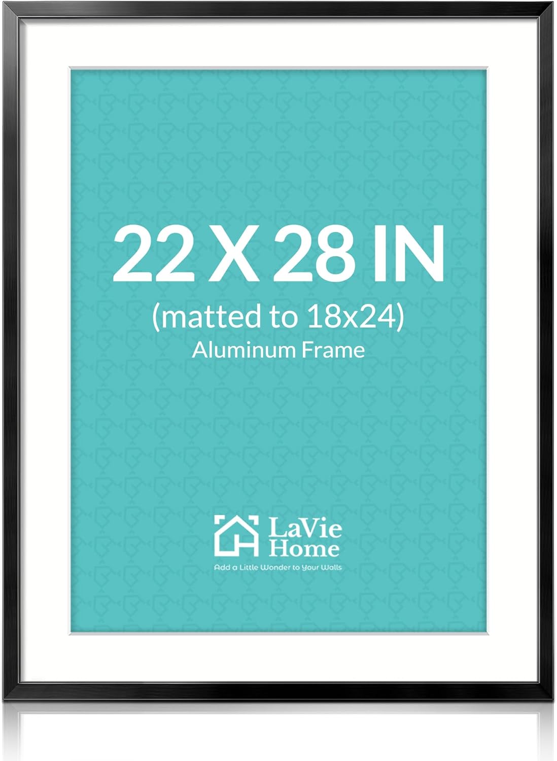 Amazon.com - Aluminum 22 x 28 Picture Frame Black, Premium Metal Poster ...