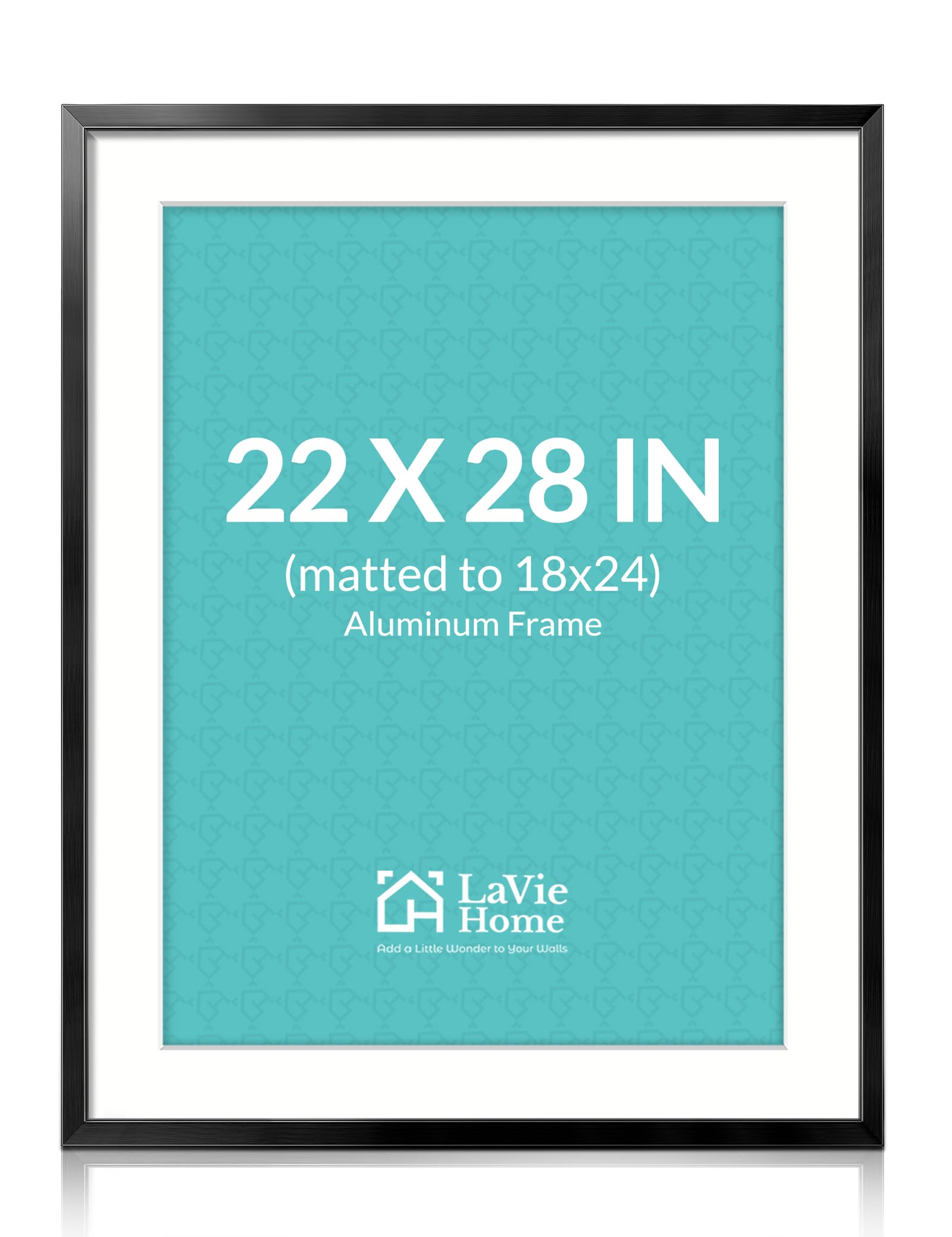 Amazon.com - Aluminum 22 x 28 Picture Frame Black, Premium Metal Poster ...