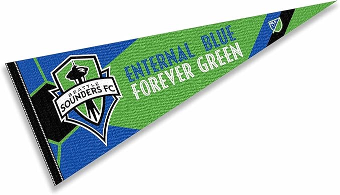 Amazon.com : Seattle Sounders Pennant Flag Banner : Sports & Outdoors