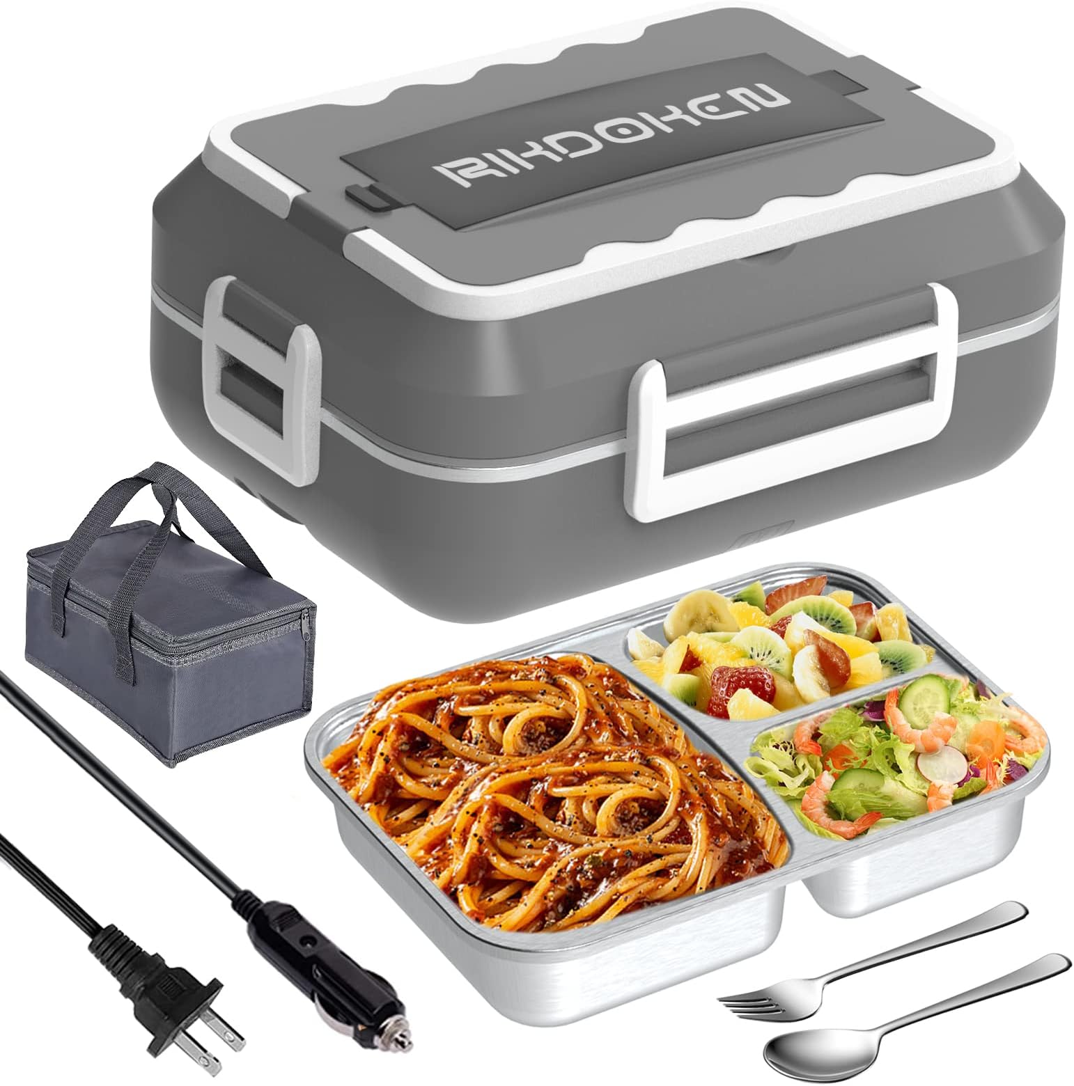 Amazon.com: RIKDOKEN 1X Bento Box Lunch Box, 1X Electric Lunch Box Food ...