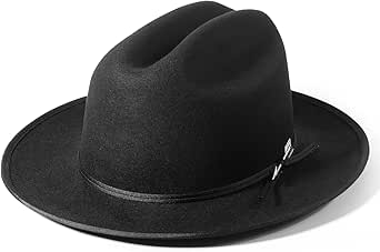 Open Road Hat Fedora Hat Pure Wool Felt Hat Vintage Rancher Hat Airway ...