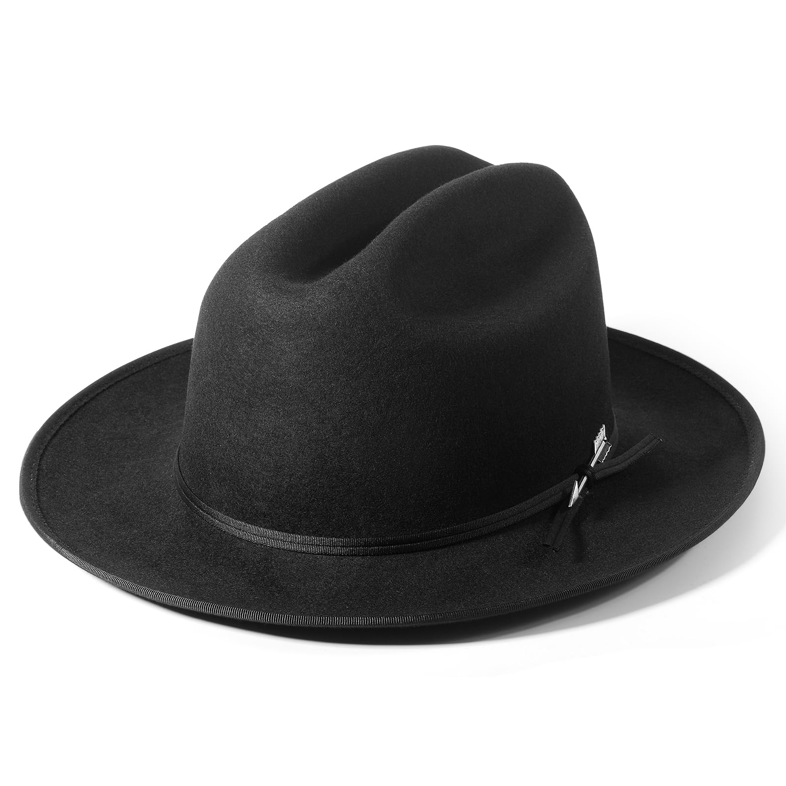 Snapklik.com : Open Road Hat Cowboy Fedora Hat Pure Wool Felt Hat ...
