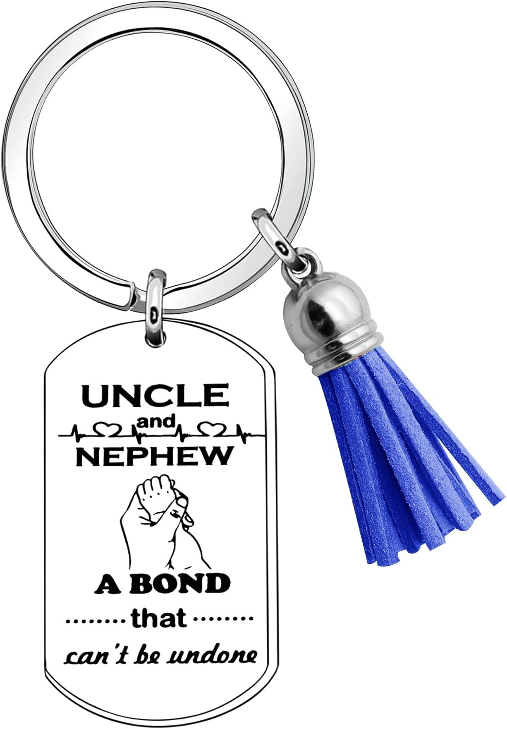 JIYAOANDX Dog Tag Key Ching Uncle Niece Nephew Infinite Love Keychain ...