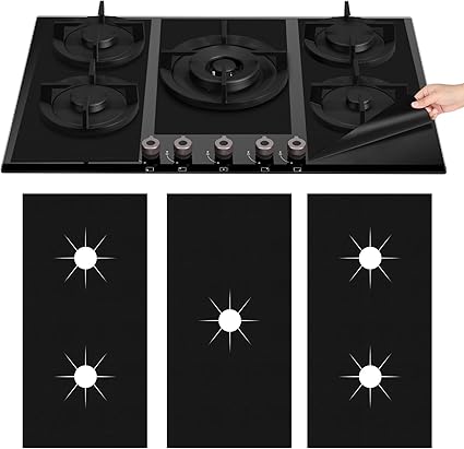 Hob Covers for Gas Cookers, Gas Hob Cover, 3PCS 52.8 * 26CM Gas Hob ...