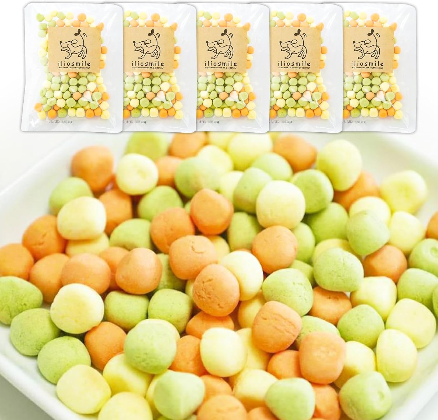 Amazon | iliosmile（イリオスマイル) やさいボーロ 犬 ボーロ おやつ 国産 無添加 50g 5袋セット | iliosmile（イリオスマイル） | ビスケット・クッキー ...