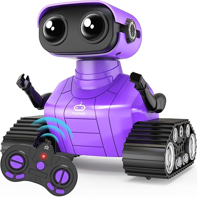 Amazon.com: Playsheek Rechargeable Emo Robot with Auto-Demonstration ...