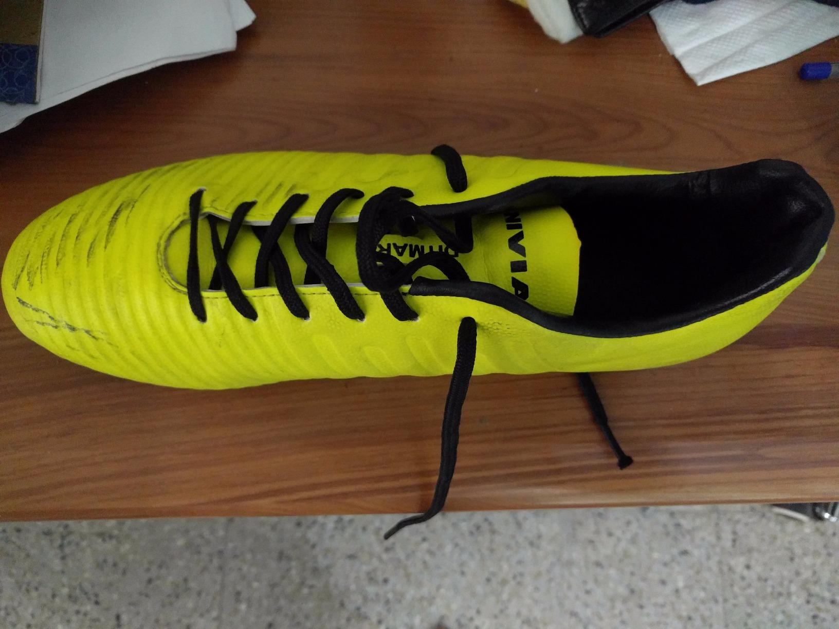 Nivia Ditmar Football Shoes, Men's(Yellow/Blue) - 5 UK : Amazon.in ...