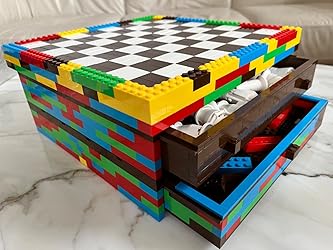 Amazon.com: Apostrophe Games Building Block Chess Set - 1,024 Pcs Build ...