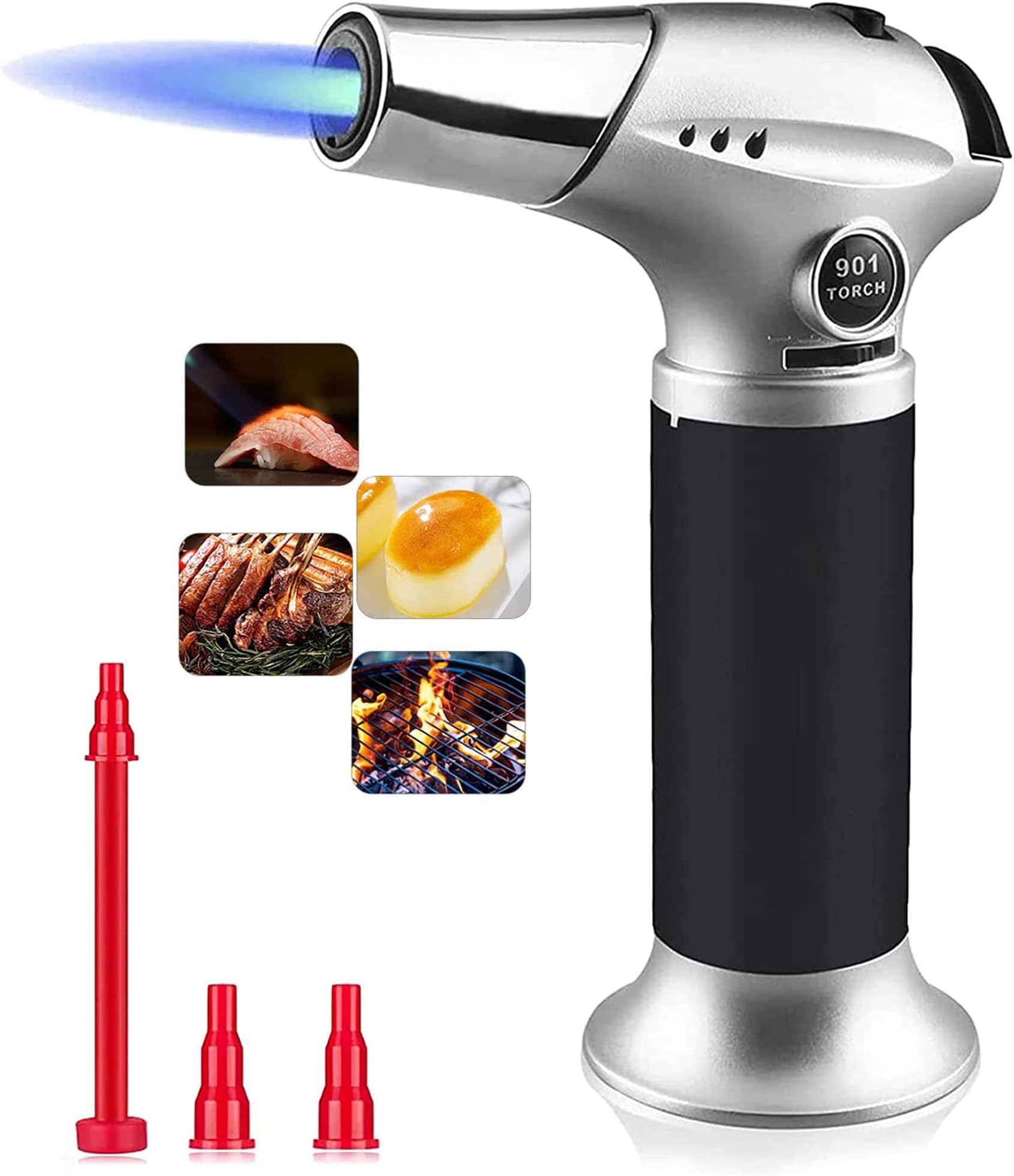 Arespark Butane Torch, Kitchen Torch Lighter Refillable Blow Torch with ...