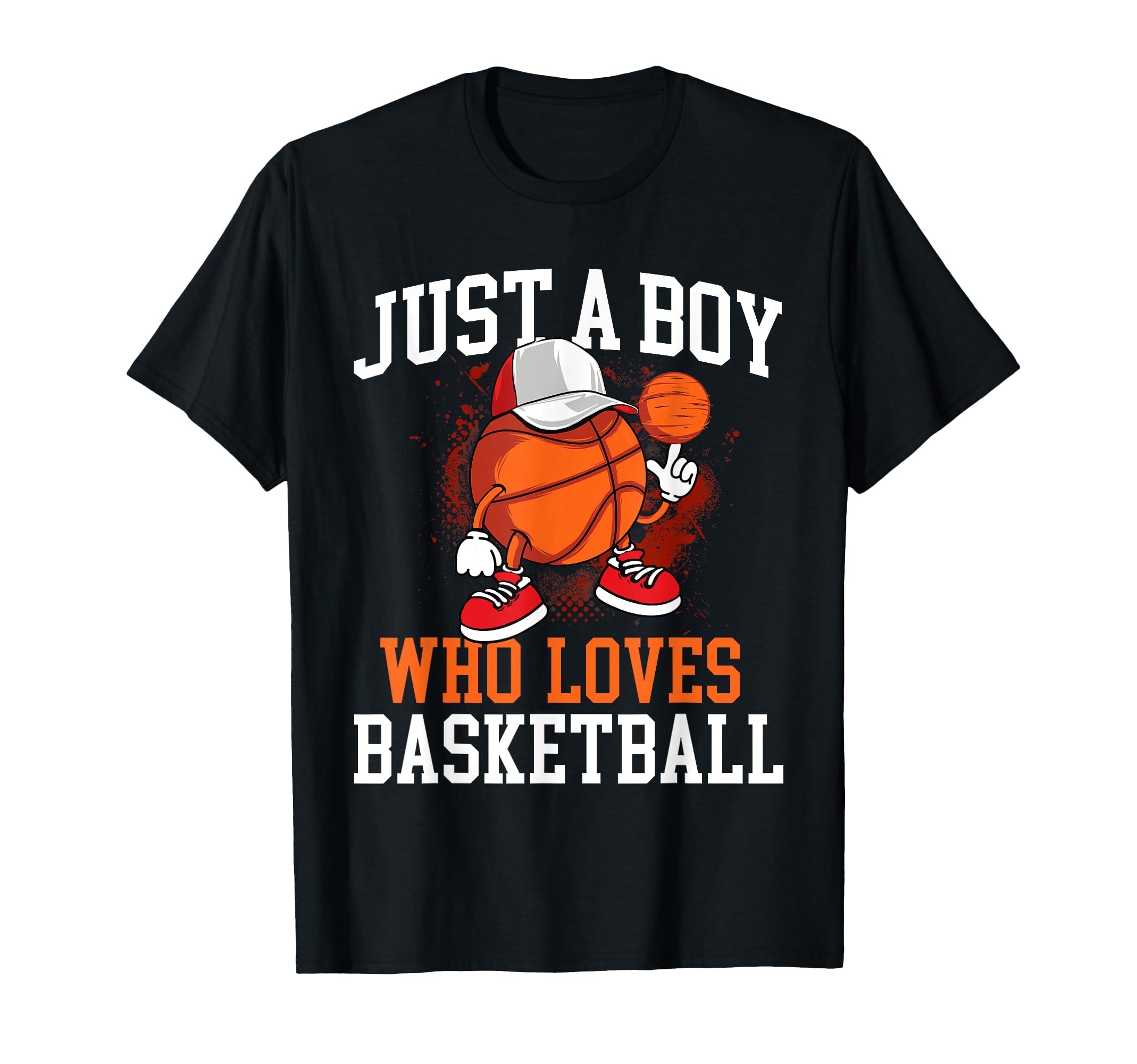 Amazon.com: Just A Boy Who Loves Basketball - Player Hoops T-Shirt ...