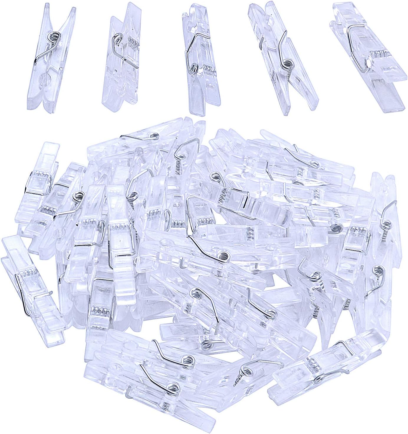 Amazon.com: Jdesun 50 Pieces Photo Clips,Mini Plastic Picture Paper ...