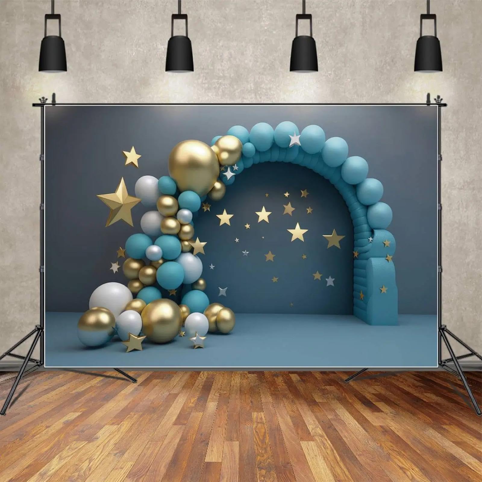 Amazon.com: Bluey Circle - Marco de arco de globos, fondos para ...