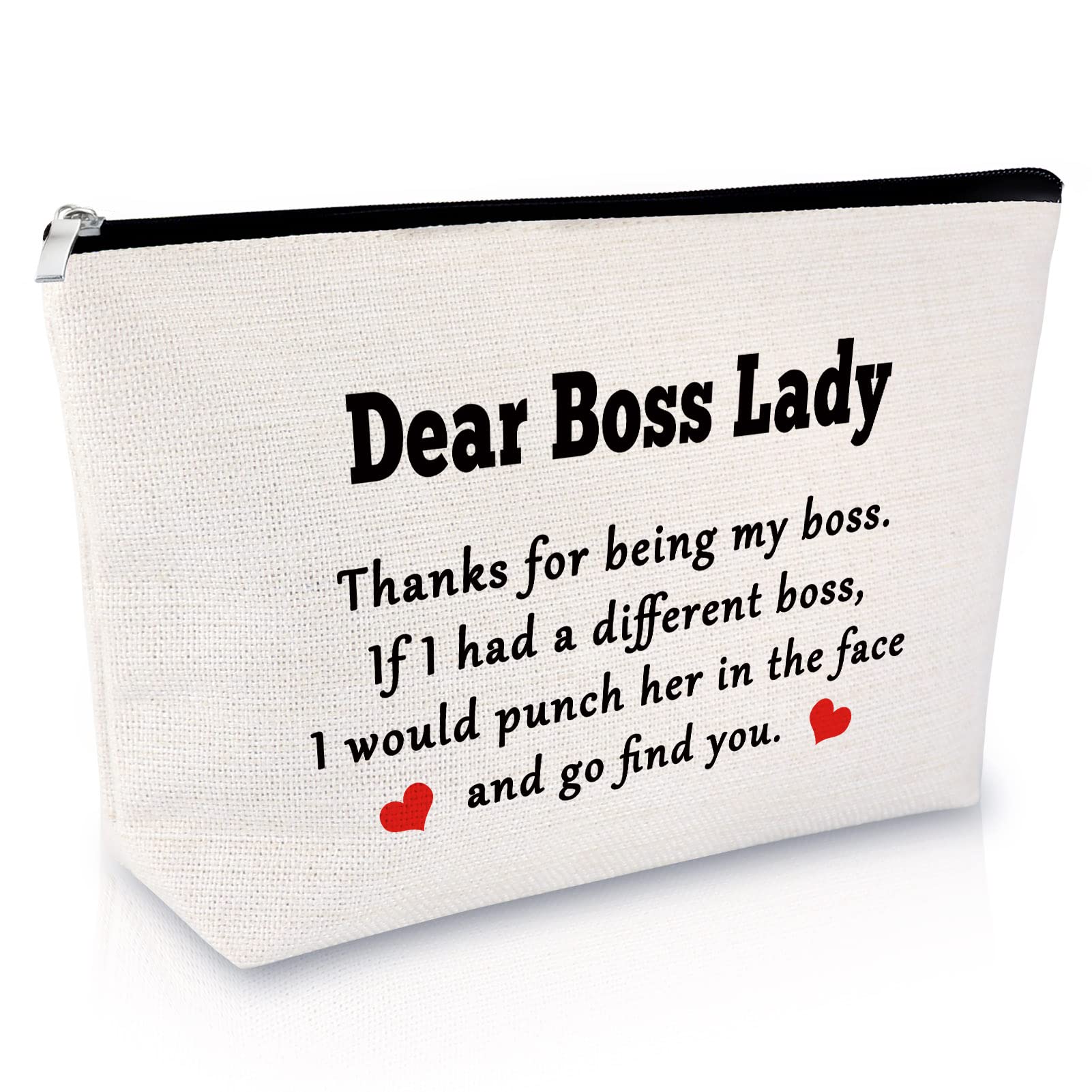 Sfodiary Boss Lady Makeup Bag Boss Lady Gifts for Women Boss Day Gifts ...