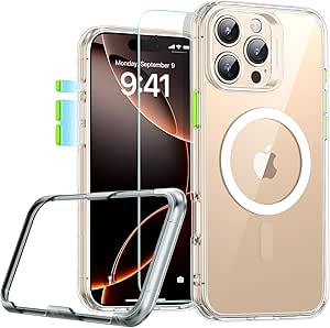 Amazon.com: ESR for iPhone 16 Pro Case (4 in 1) Set, Translucent Matte Case, Compatible with ...