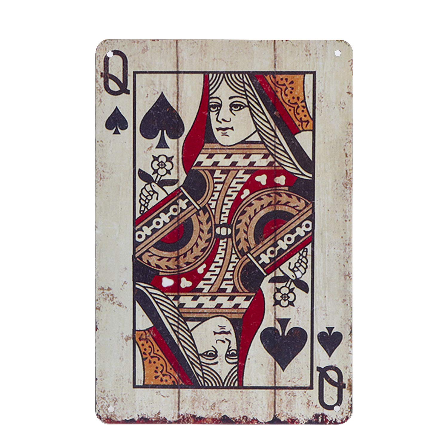 AEMAPE Vintage Poker Wall Decor Metal Sign Retro tin Sign Wall ...