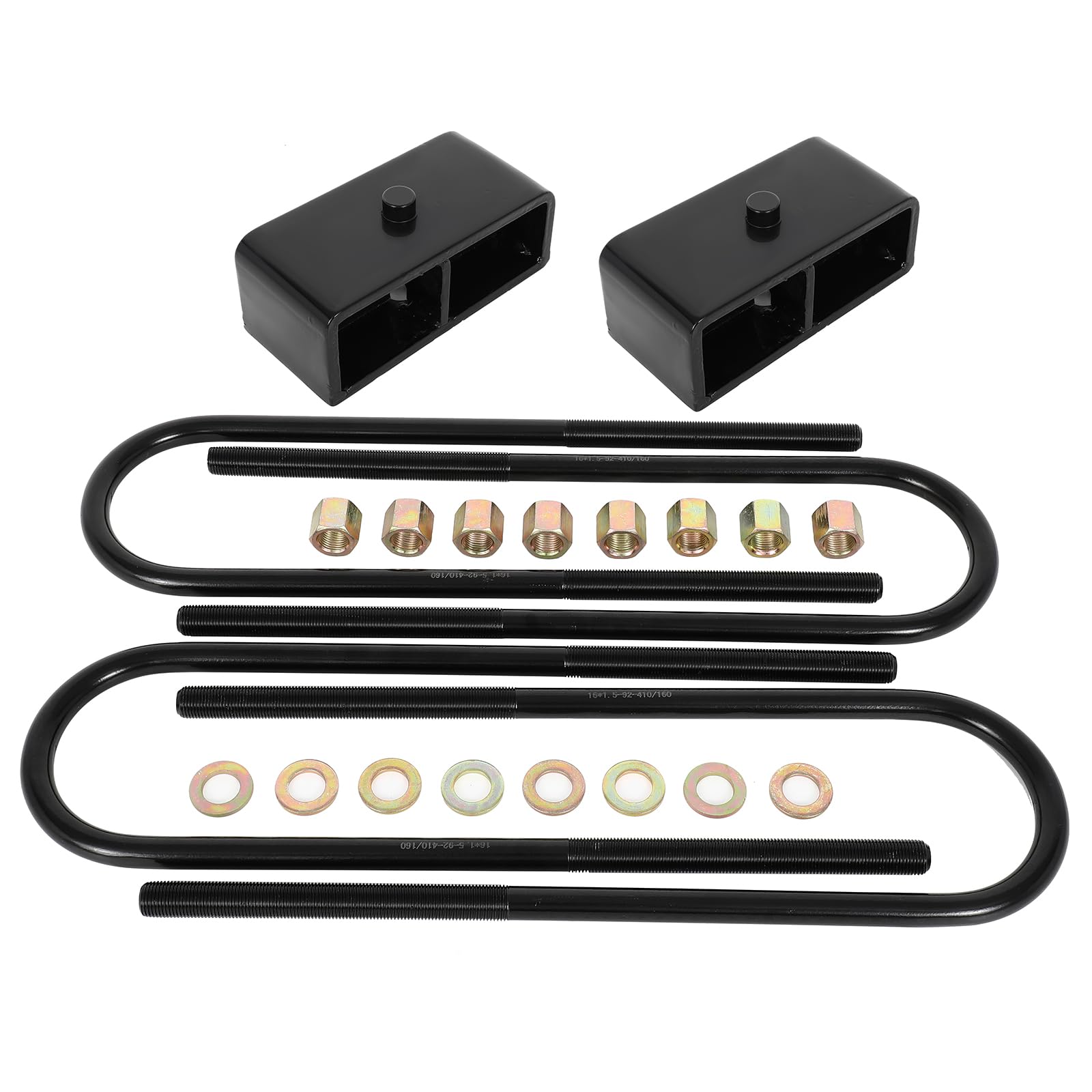 Amazon.com: ECCPP 2 inch Rear lift kit Blocks + U-bolts Leveling Lift ...