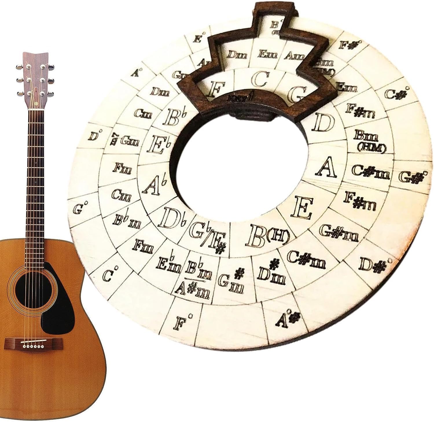 Amazon.com: 1Pc Wooden Melody Tool,Circle Wooden Wheel and Musical ...