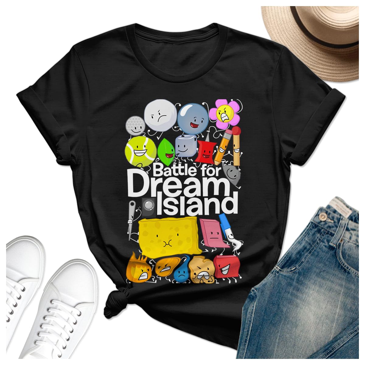 Unisex T-Shirt Bfdi Poster Black Relaxed Fit Women Sleeve Short Friend ...