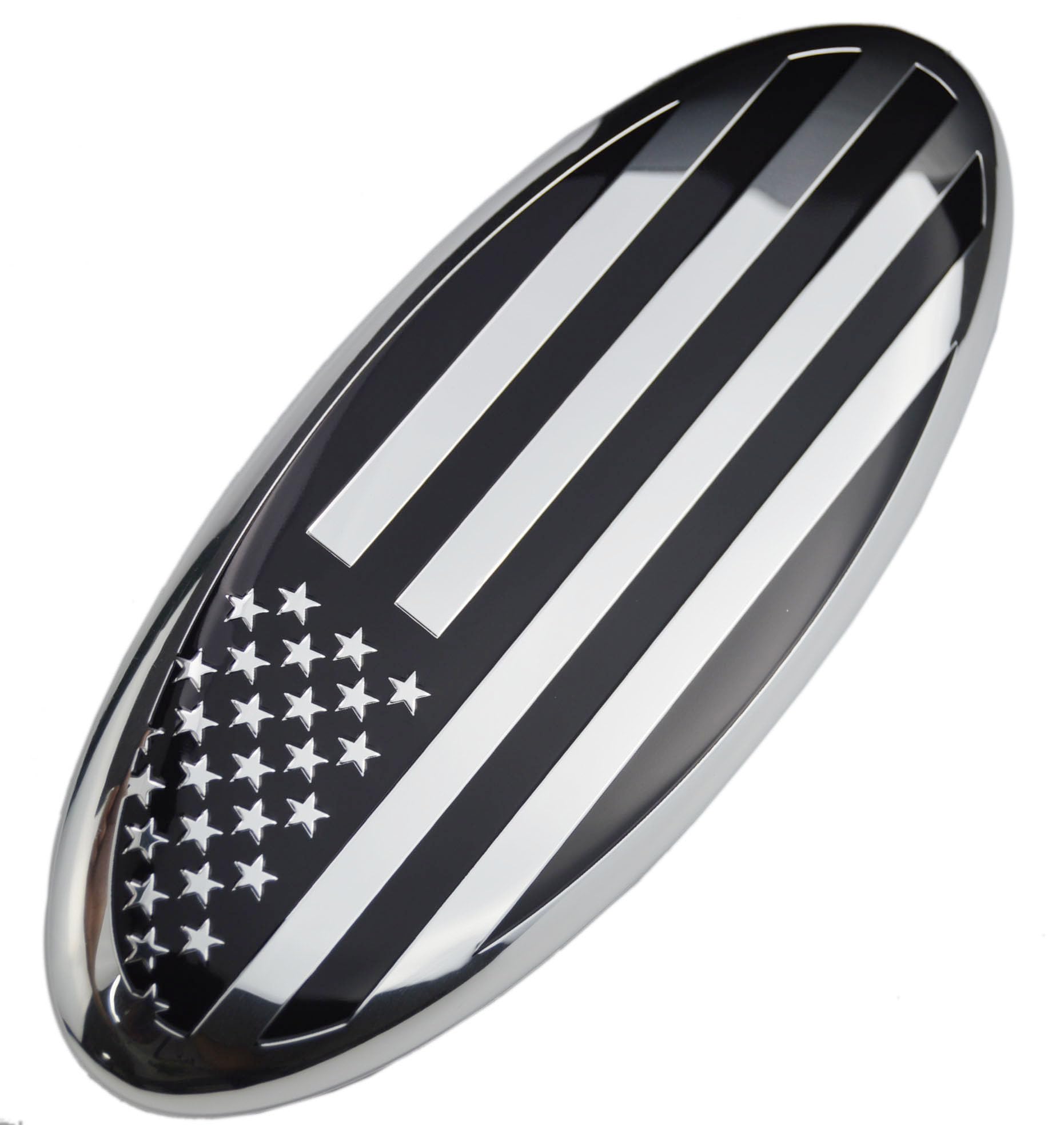 Amazon.com: for Ford Embossed 3D American Flag Emblem Oval Decal USA US ...