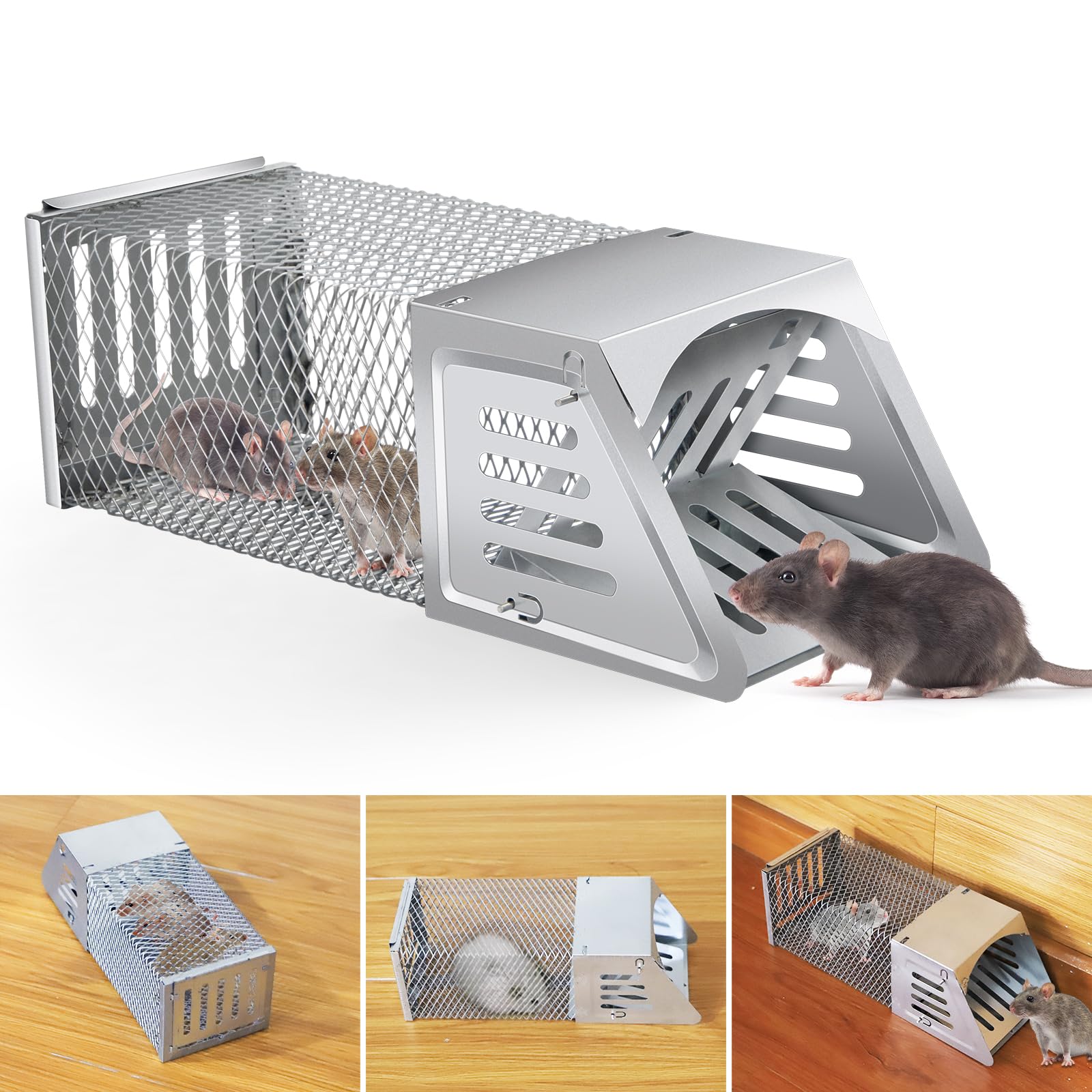 Amazon.com : Humane Rat Trap Outdoor Chipmunk Rodent Trap Humane Mouse ...