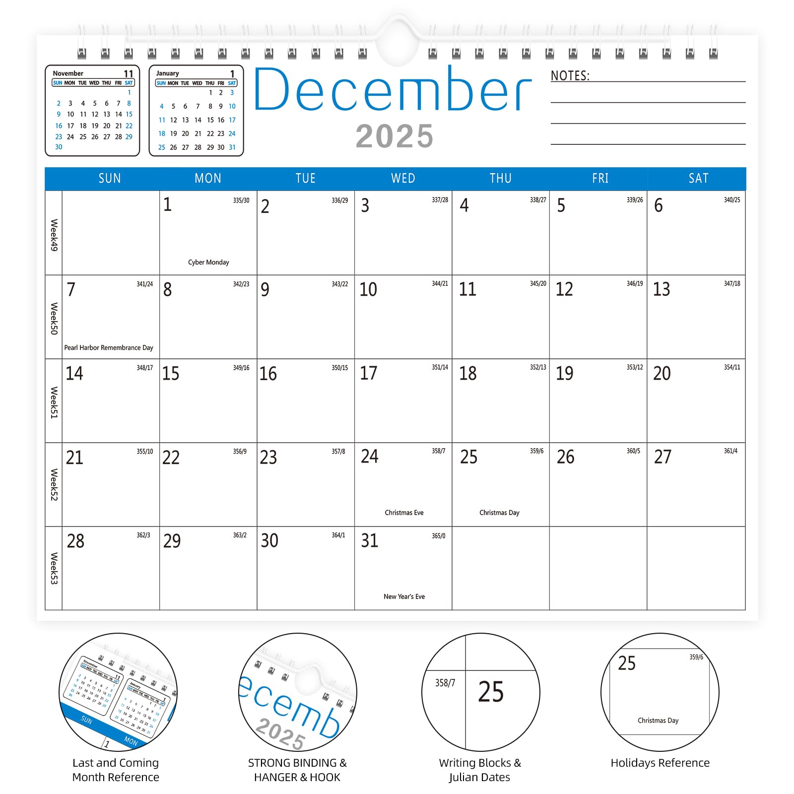 Snapklik.com : BHR Desk Wall Calendar 2024-2025,Monthly Wall Calendars ...