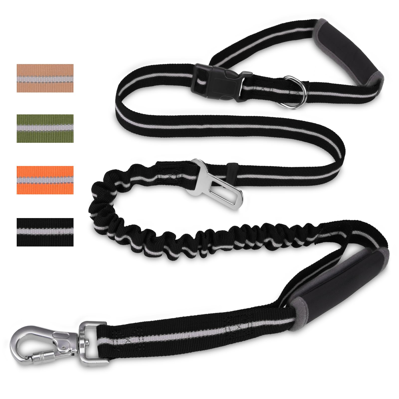 Amazon.com : PUPTECK Heavy Duty Bungee Dog Leash for Medium Large Dogs ...
