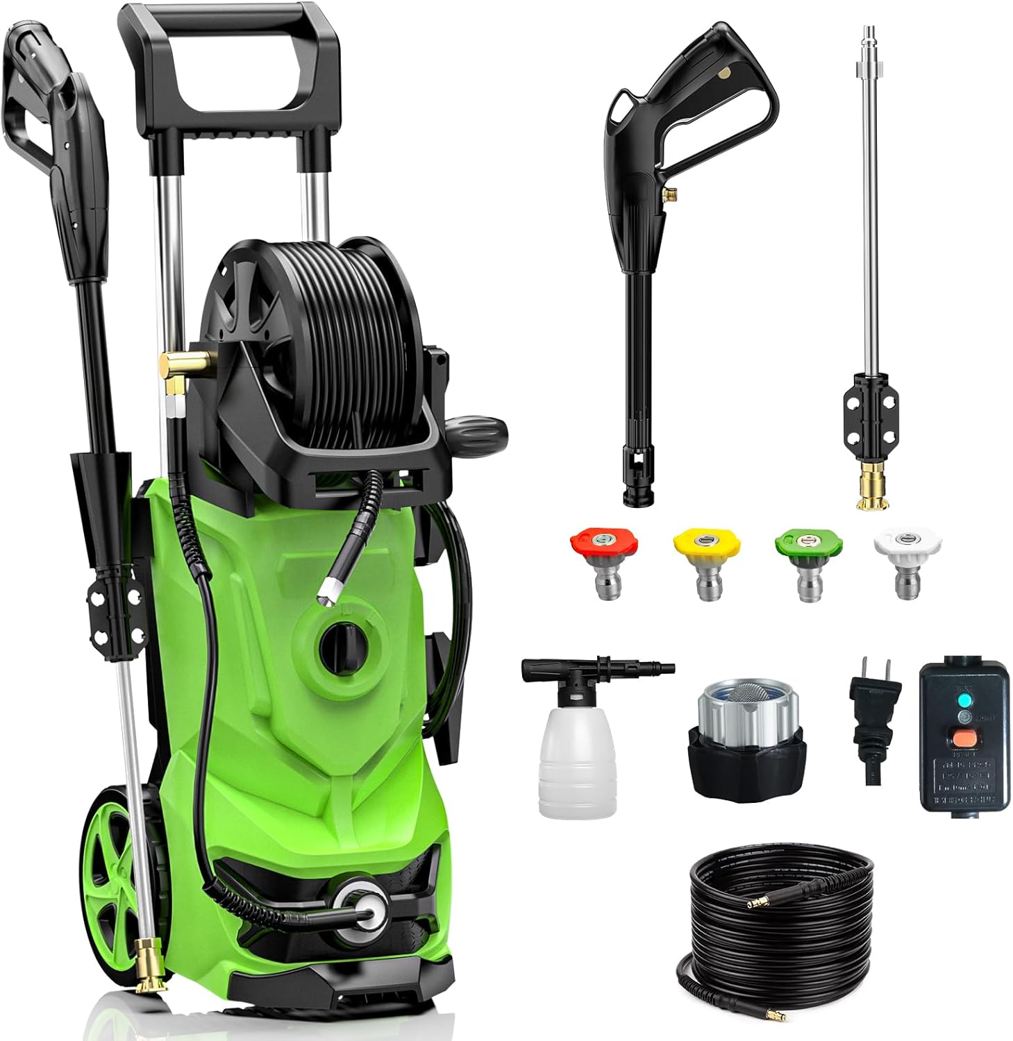 Amazon.com : Hncelrat 3000 PSI Electric Pressure Washer - 2.6 GPM ...