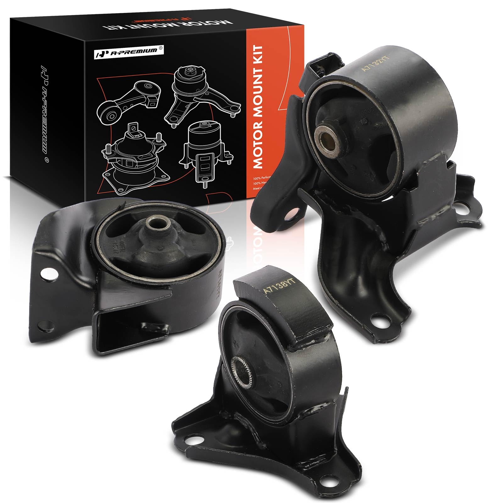 Amazon.com: A-Premium Engine Motor Mount and Transmission Mount Kit ...