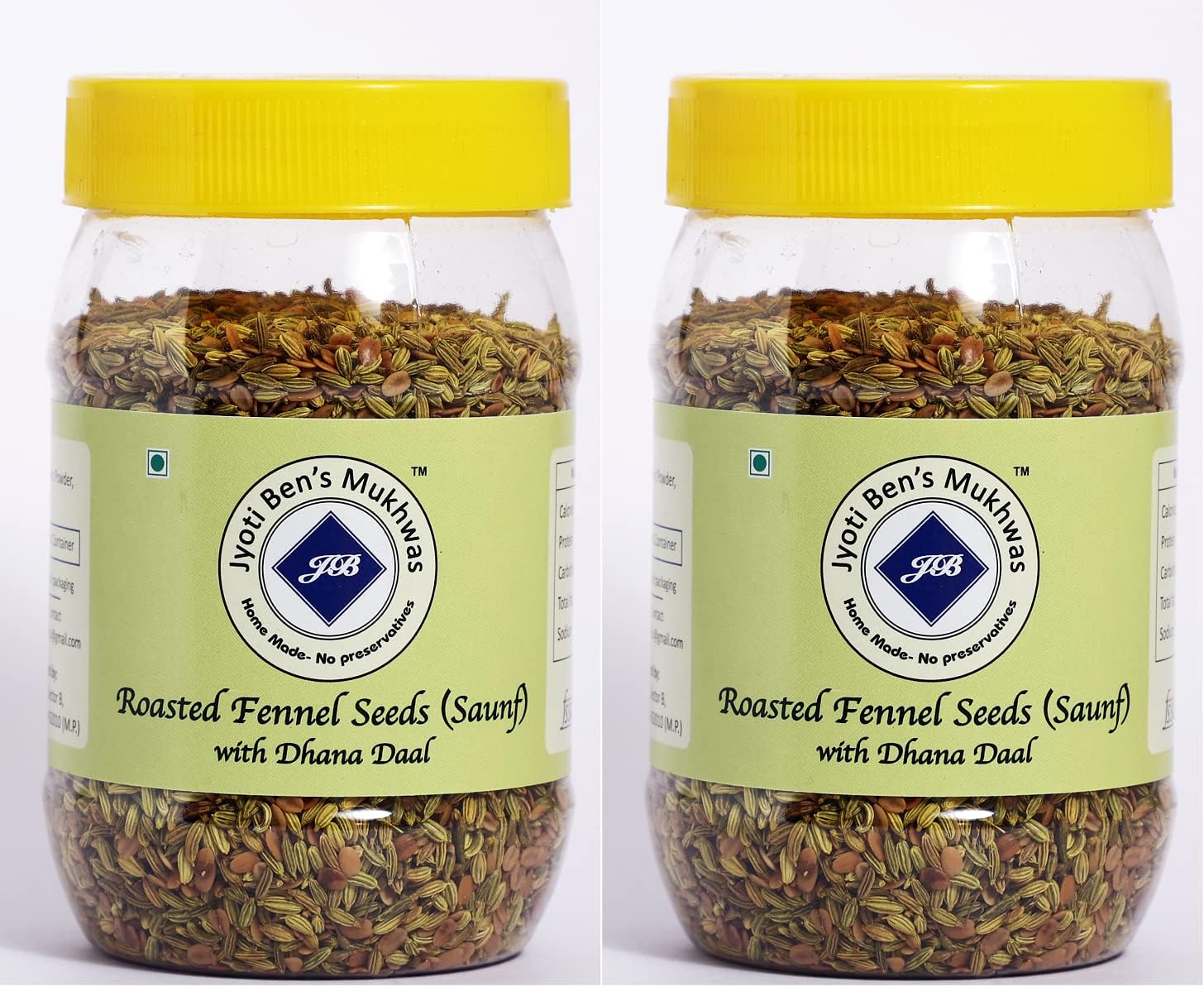 Amazon.com : Jyoti Ben's Mukhwas - Roasted Fennel Seeds (Saunf) with ...