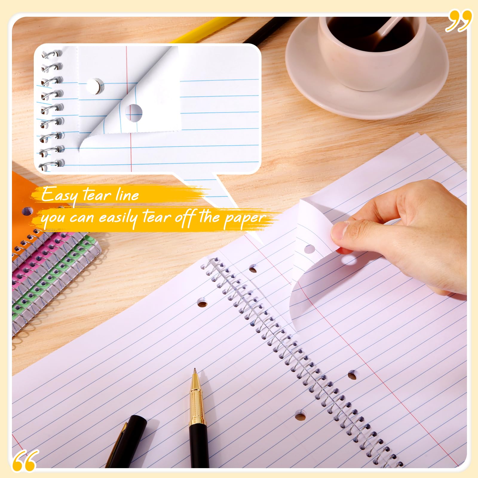Snapklik.com : Teling 12 Pcs 1 Subject Spiral Notebook Wide Ruled ...
