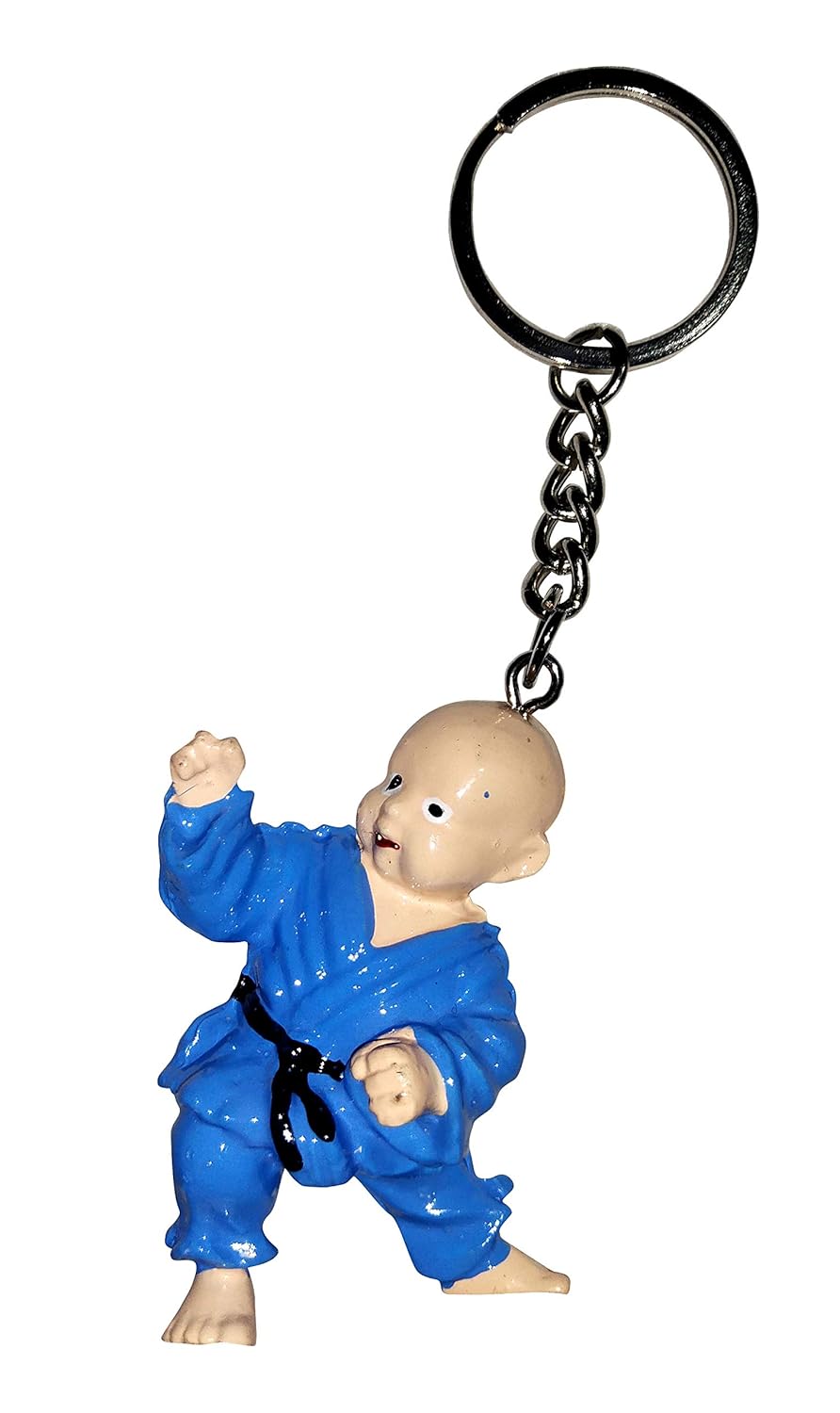 NPRC Cute Karate Kid Key Chain for Car Bike Bags (Blue) : Amazon.in ...